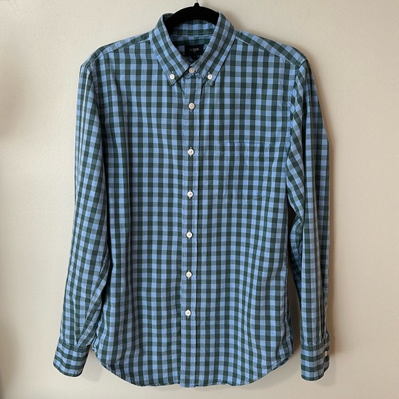 J. Crew | Shirts | Jcrew Blue And Green Checkered Small Shirt | Poshmark
